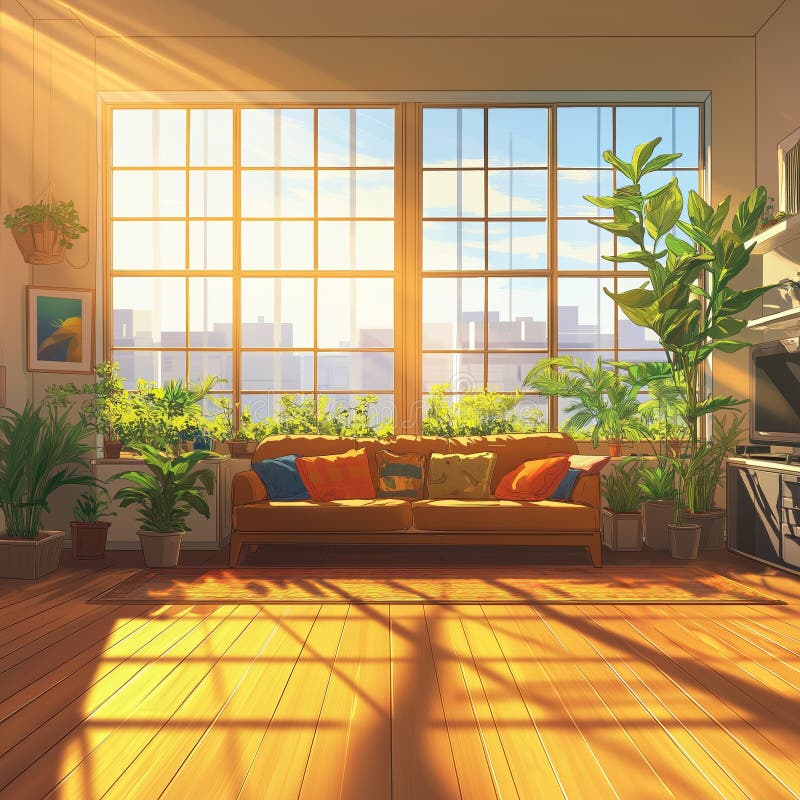 Anime Background Living Room Concept Stock Photos - Free & Royalty-Free ...