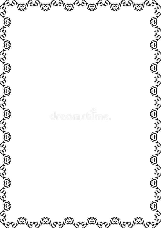 Nice border stock vector. Illustration of ornament, classic - 39355868