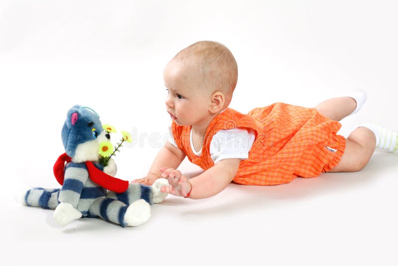 Nice baby stock image. Image of dress, cute, babies, beautiful - 6438965