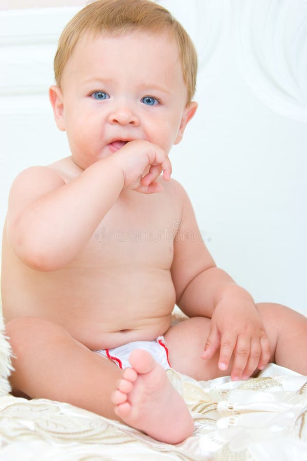 Nice baby portrait stock image. Image of clean, life - 10496815