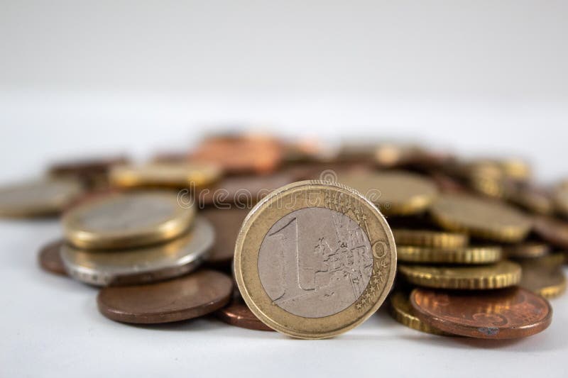 Nice Background of Different Euros Stock Image - Image of person ...