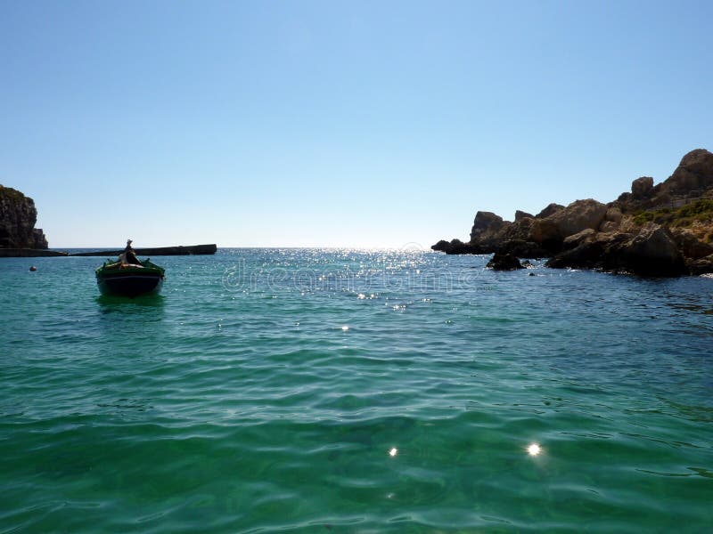 Nice bay in Malta stock image. Image of hrvatska, moored - 15143213