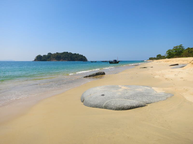 Nice beach in Burma stock image. Image of south, beach - 64952371