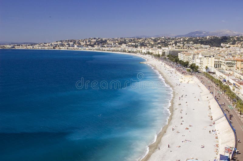 Nice Beach Panorama stock photo. Image of building, exterior - 8804586