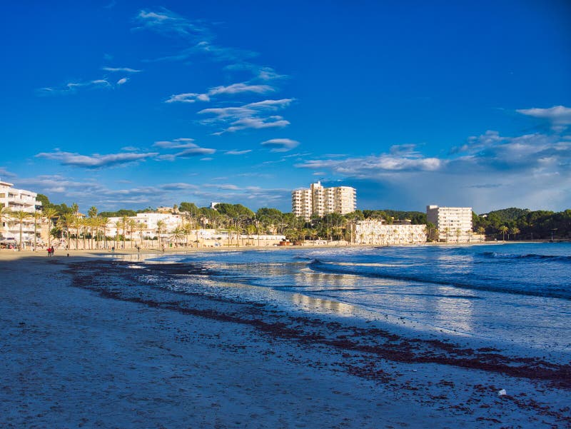 Nice Beach View in Mallorca Island Stock Image - Image of cala ...