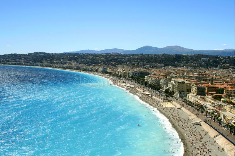 Nice beaches stock image. Image of scenic, shoreline, mountains - 1141831