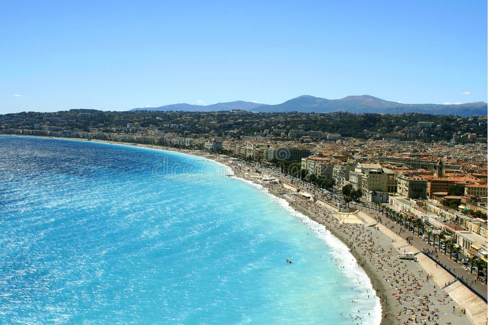 Nice beaches stock image. Image of scenic, shoreline, mountains - 1141831