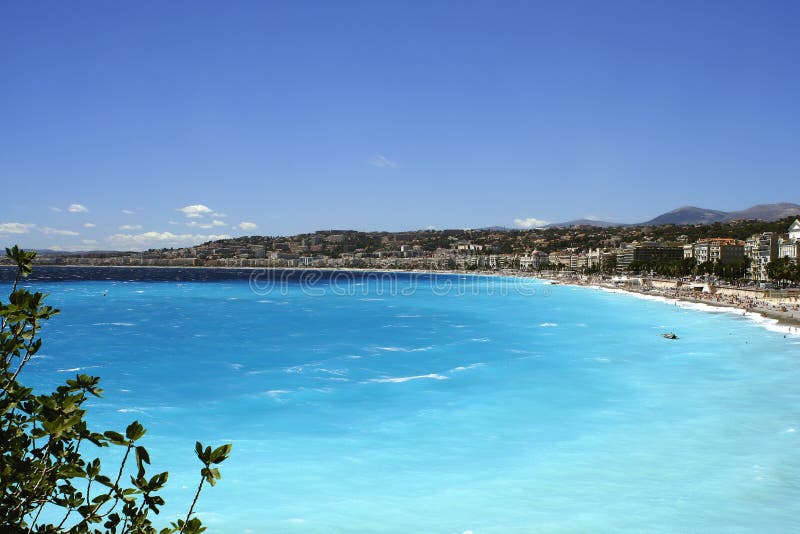 Nice beaches stock image. Image of cities, blue, nice - 1141875