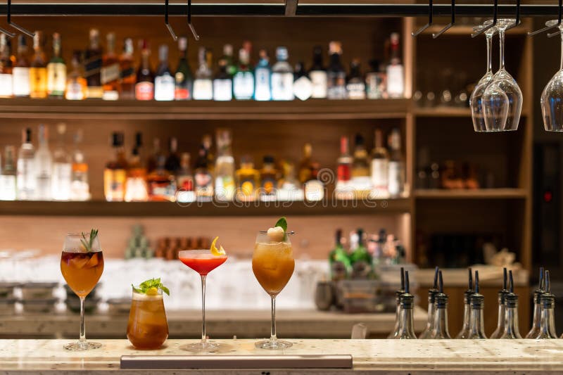 Nice and Beautiful Cocktail for Drink at Bar Stock Image - Image of ...