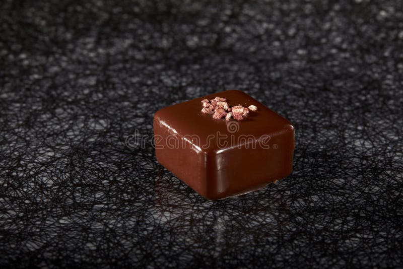 A Nice and Beautiful Half-melted Chocolate Block Stock Image - Image of ...