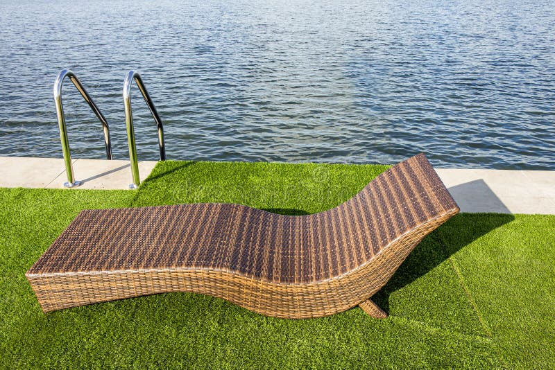 Relax by the pool. stock image. Image of sunbathing, outdoors - 43181623