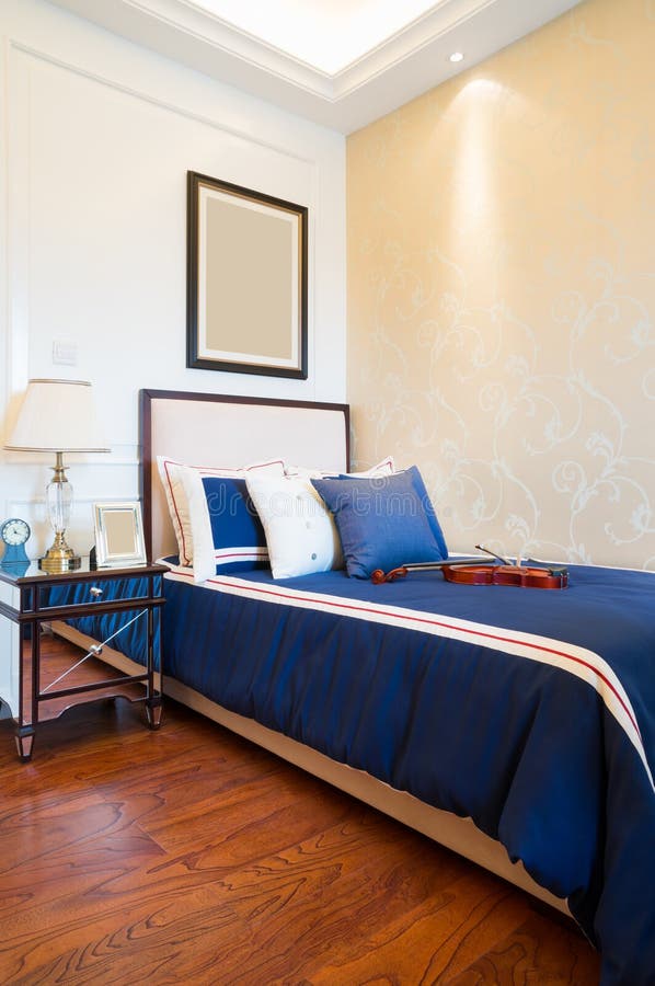 Nice bedroom stock photo. Image of modern, table, wood - 43659228