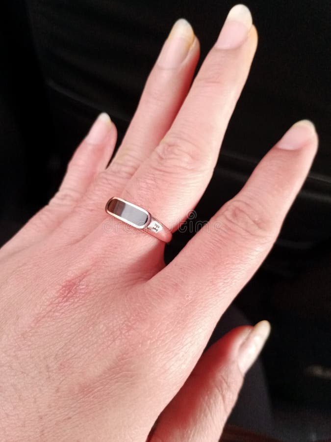 Nice black ring for woman stock photo. Image of nice - 262722204