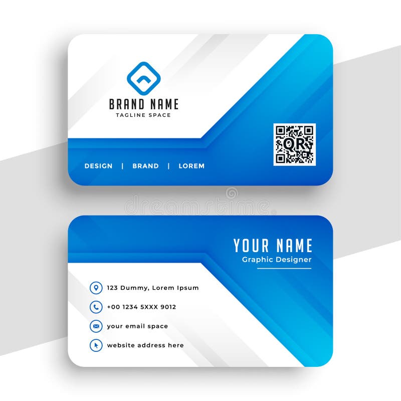 Elegant Nice Business Card Template Design Nice To See Stock Photo ...