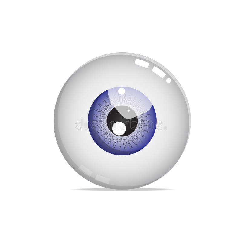 Blue Eye Ball Abstract Cyber Future Technology Stock Illustration ...