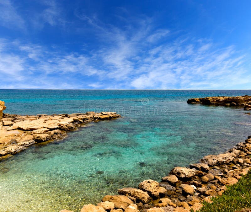 Nice blue lagoon stock photo. Image of summer, sunny - 80268976