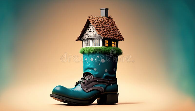 Nice boot house stock photo. Image of home, creative - 330265434