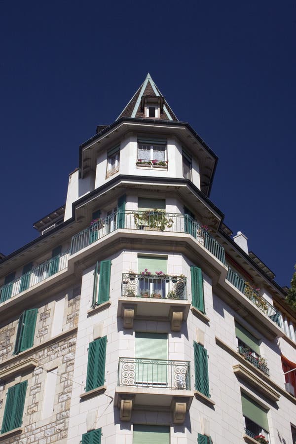 Nice building stock photo. Image of balcony, apartments - 3289228