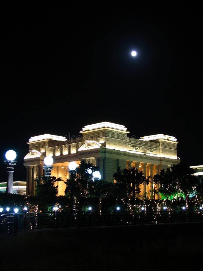 Nice Building at Night stock image. Image of light, full - 810265