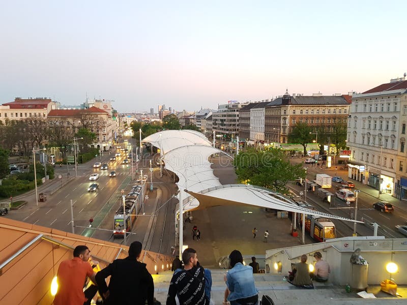 Nice buildings in Vienna editorial stock photo. Image of neighbourhood ...