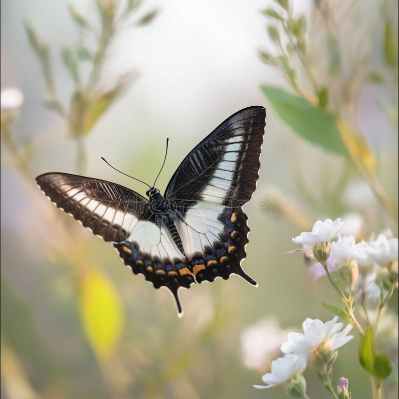 Nice Butterfly in the Garden Stock Photo - Image of insect, plant ...