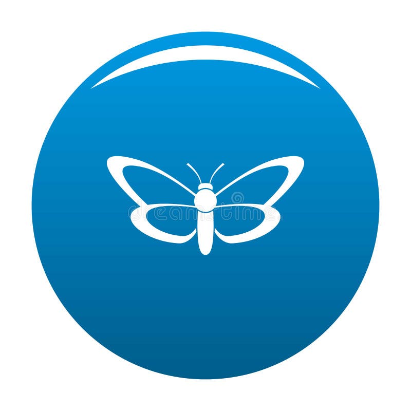 Nice Butterfly Icon Blue Vector Stock Vector - Illustration of ornament ...