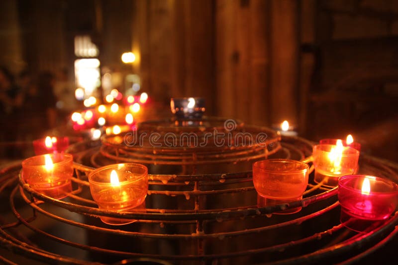 Nice candles in the night stock image. Image of candles - 141142507