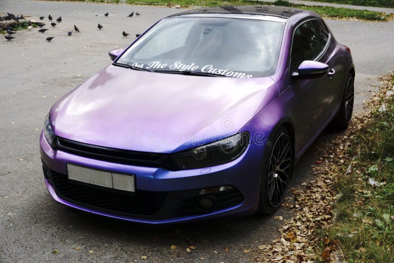 Triangles Nice Car Pearl Color Editorial Stock Image - Image of ...