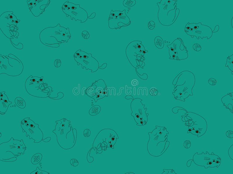 Turquoise Cats Stock Illustrations – 268 Turquoise Cats Stock ...