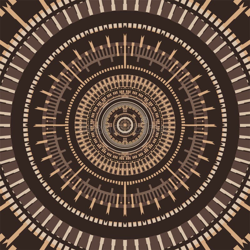 Nice Circle Ethnic Background Stock Vector - Illustration of round ...