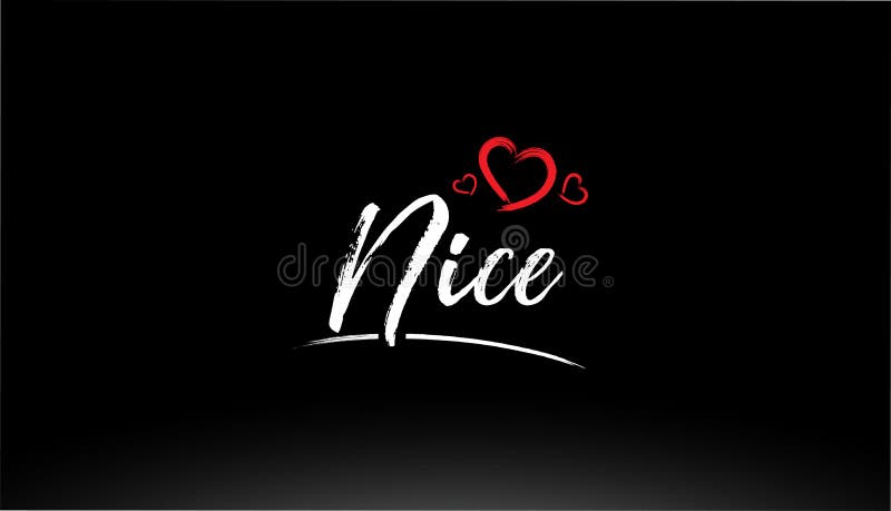 Nice City Skyline Silhouette Vector Logo Illustration Stock Vector ...