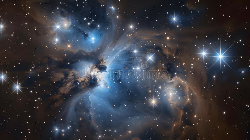 Nice Clear Colored Nebula with Star Field Stock Image - Image of ...