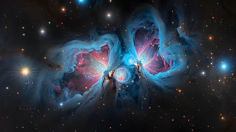 Nice Clear Colored Nebula with Star Field Stock Photo - Image of dream ...