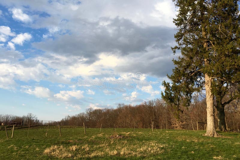 Nice Clear Spring Day in the Countryside in New York Stock Photo ...