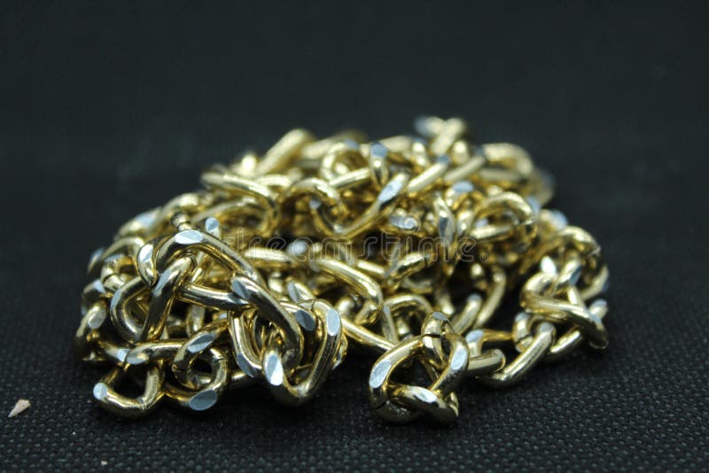 Gold Chain stock image. Image of shiny, jewellery, pearl - 131583059