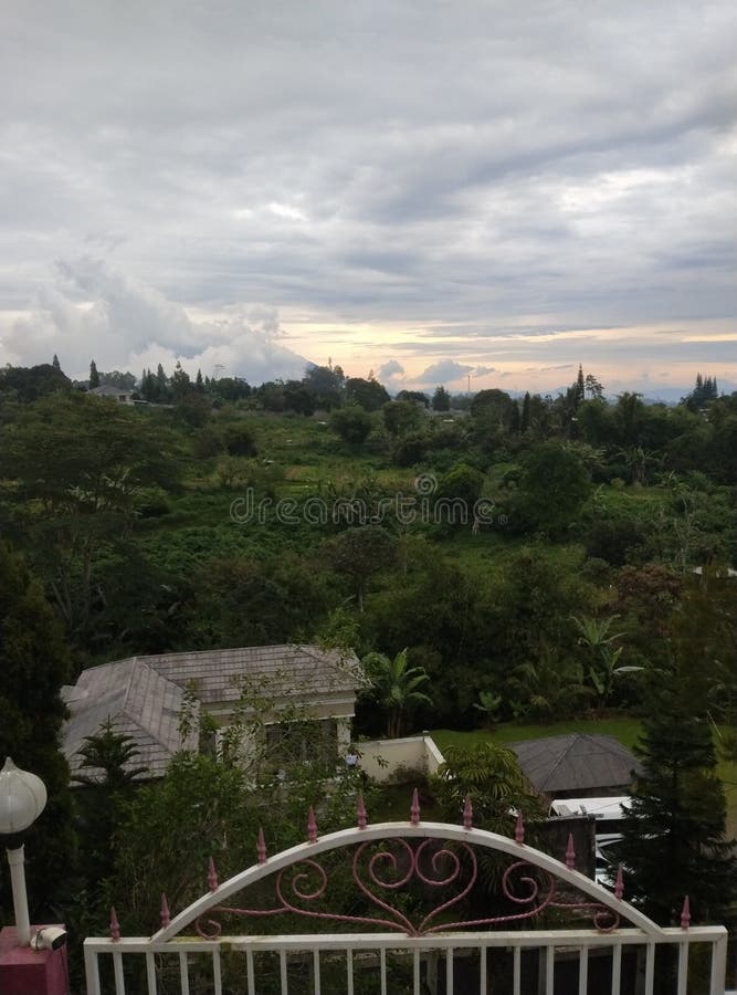 Nice Cloud at Afternoon Upper Mountain View Like Heaven Garden Stock ...