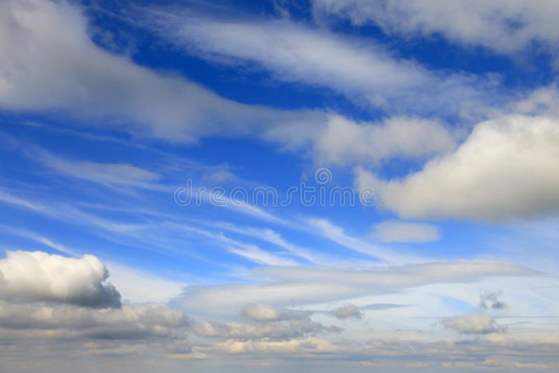 Nice clouds in blue sky stock image. Image of bright - 86837985