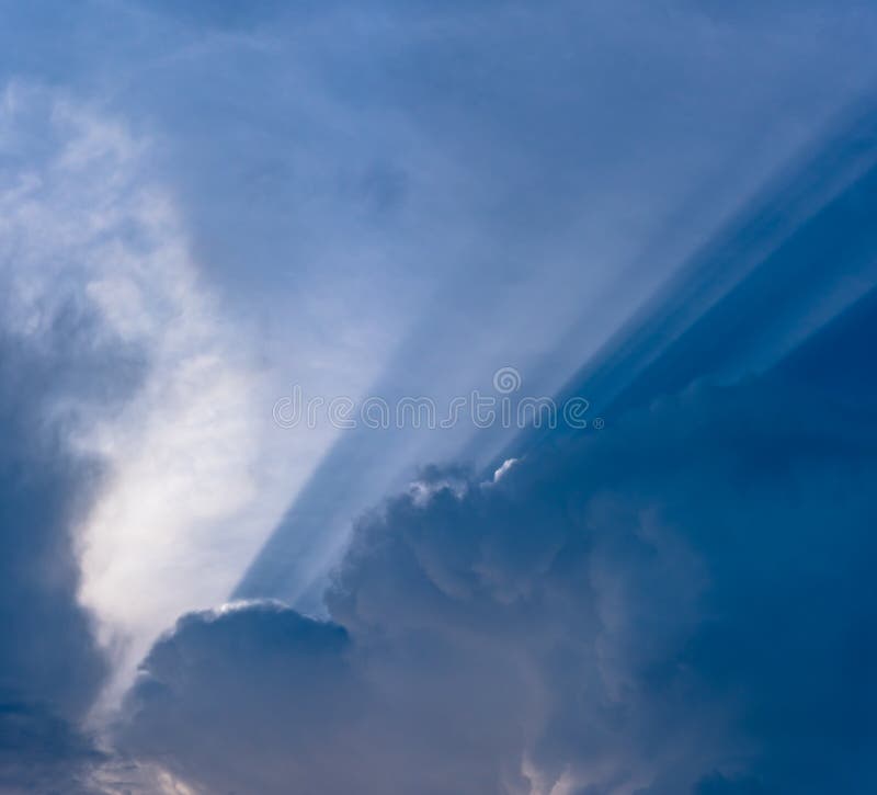 Nice sun rays with clouds stock photo. Image of bright - 131056684