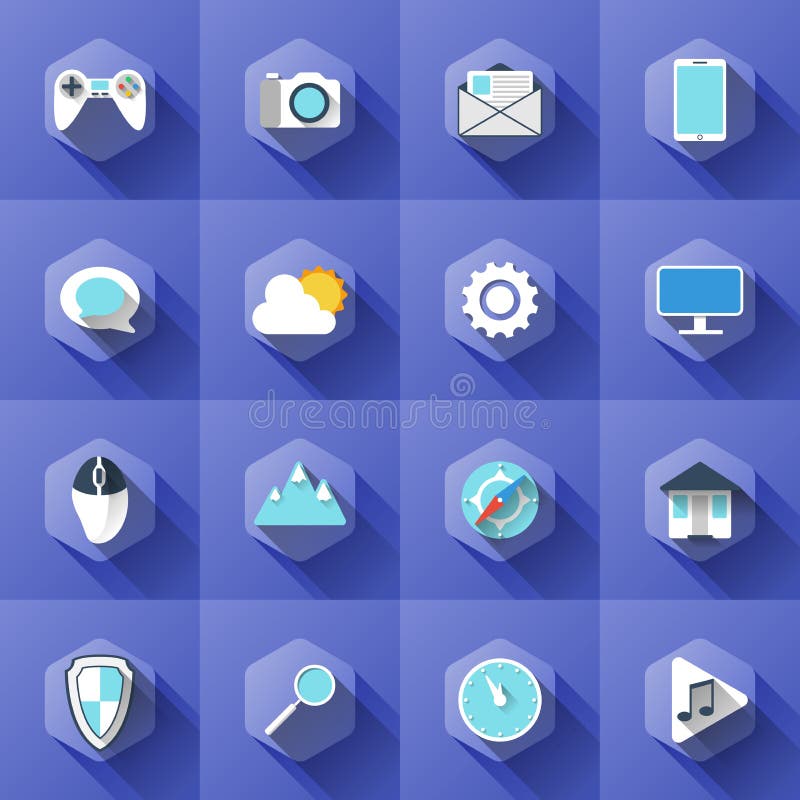 Nice Collection of Modern Icon. Stock Vector - Illustration of sign ...