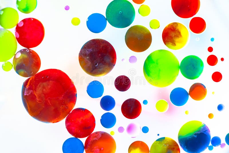 Nice Color Bubbles On White Background Abstract Stock Photo - Image of ...