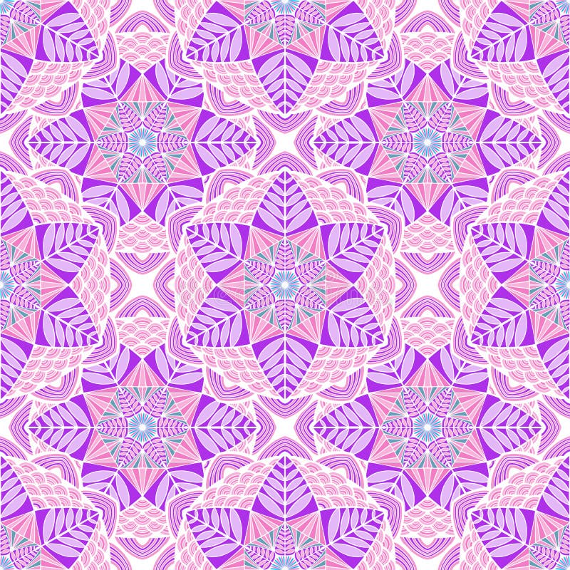 Nice Colorful Mandala. Vector Seamless Pattern. Stock Vector ...