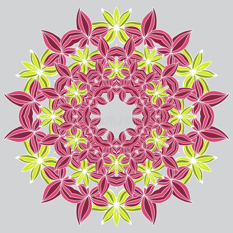 Nice Colorful Vector Mandala. Geometric Circle Element. Stock Vector ...