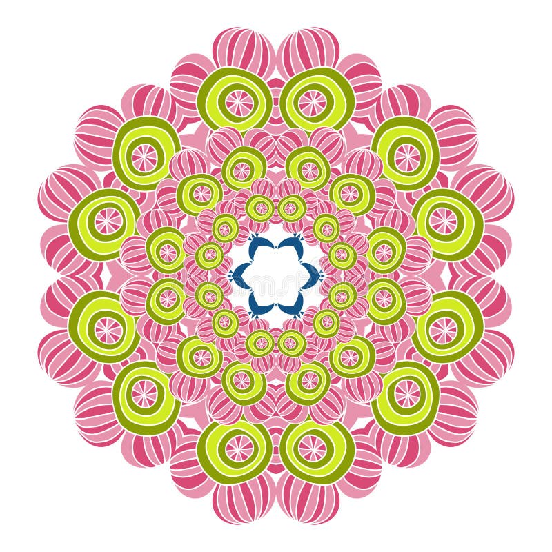 Nice Colorful Vector Mandala. Geometric Circle Element. Stock Vector ...