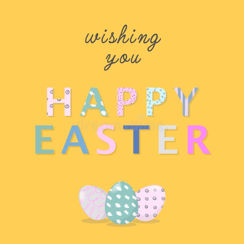 Wishing You Happy Easter Stock Illustrations – 162 Wishing You Happy ...