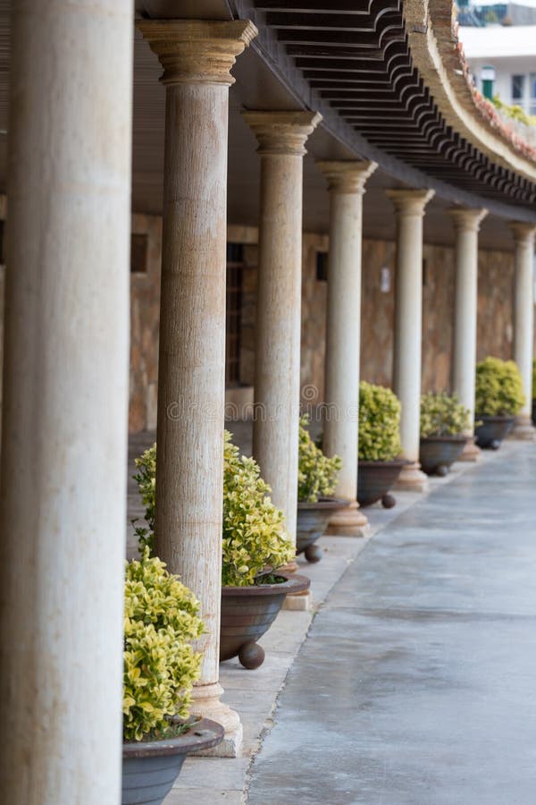 Nice columns stock image. Image of culture, columns, spain - 63504997