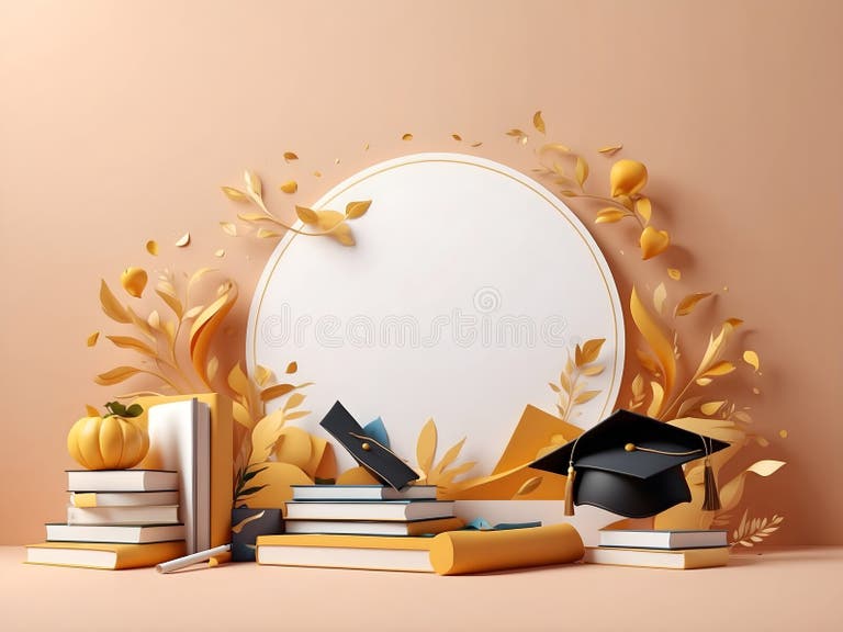 Elegant and Aesthetic Graduation Background Stock Illustration ...