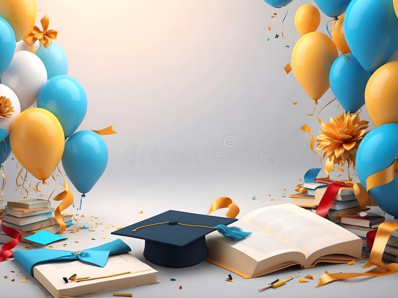 Elegant and Aesthetic Graduation Background Stock Illustration ...