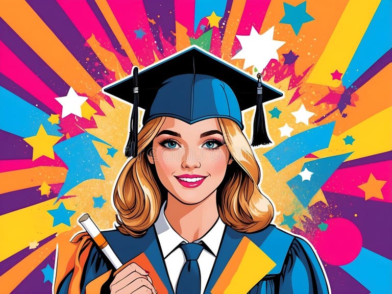 Elegant and Aesthetic Graduation Background Stock Illustration ...