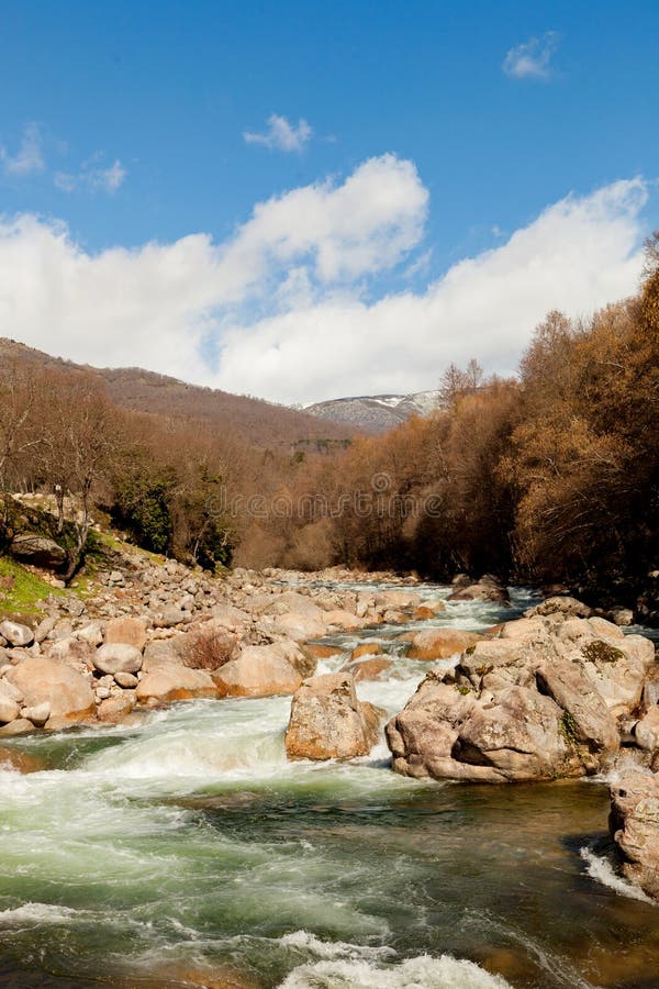 Nice Course of a River Down Stock Image - Image of high, flowing: 85688807