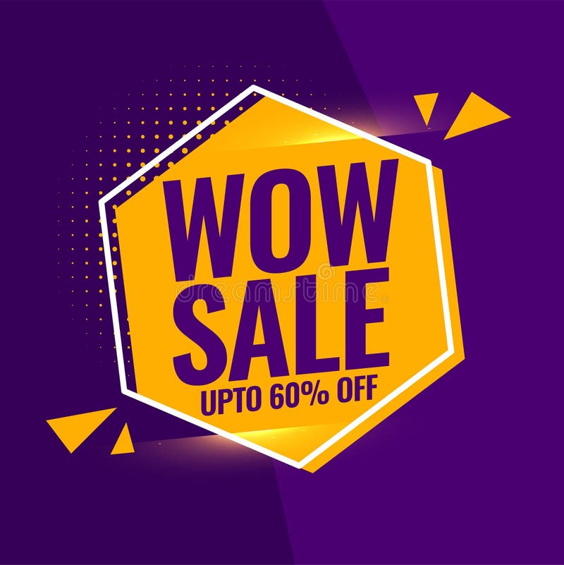 Nice and Creative Wow Sale Promo Poster for Web or Retail Marketing ...